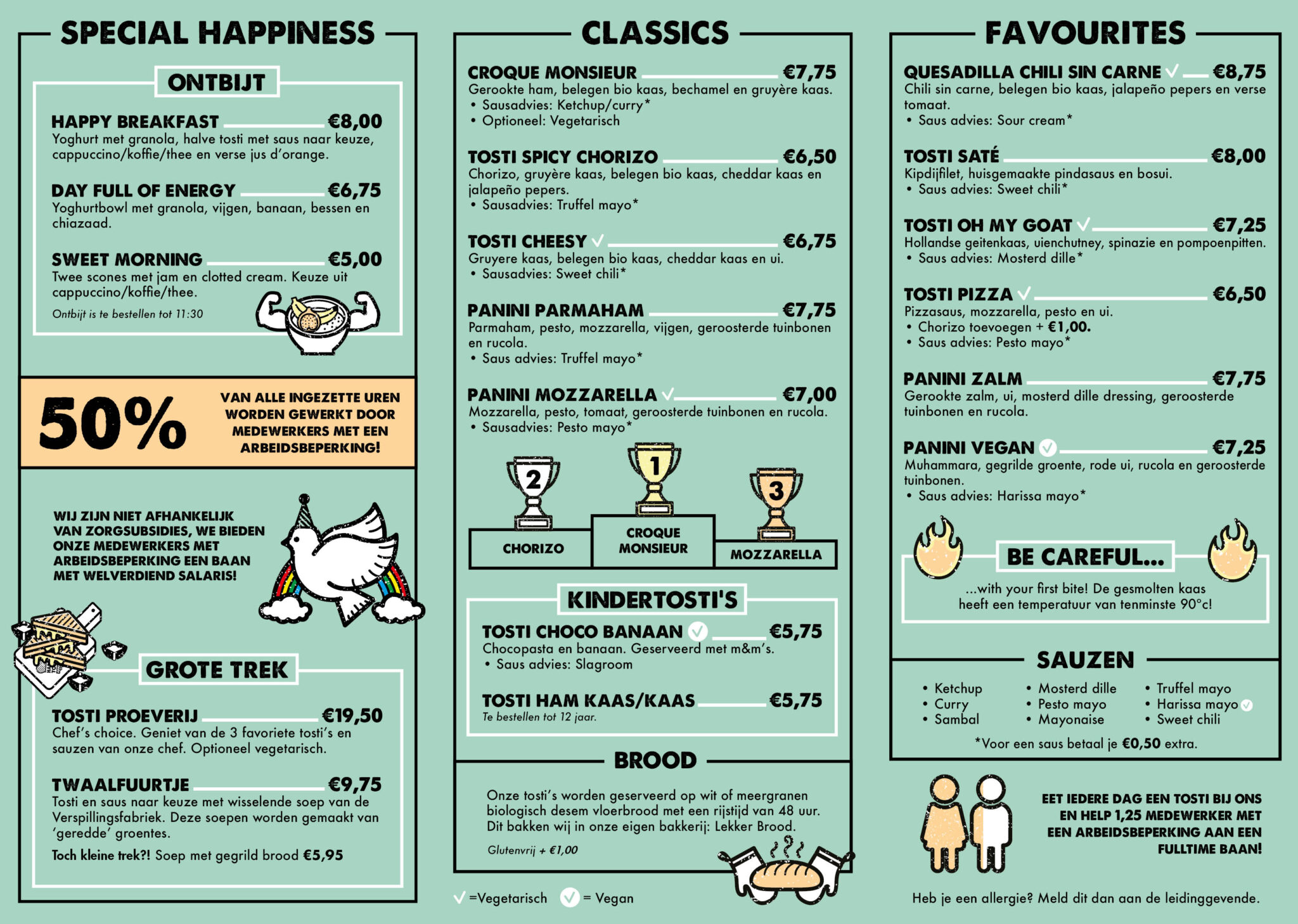 Happy Tosti | menukaart - Happy Tosti