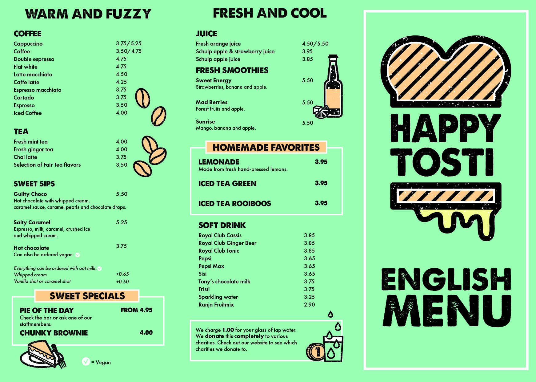 Happy Tosti | menukaart - Happy Tosti