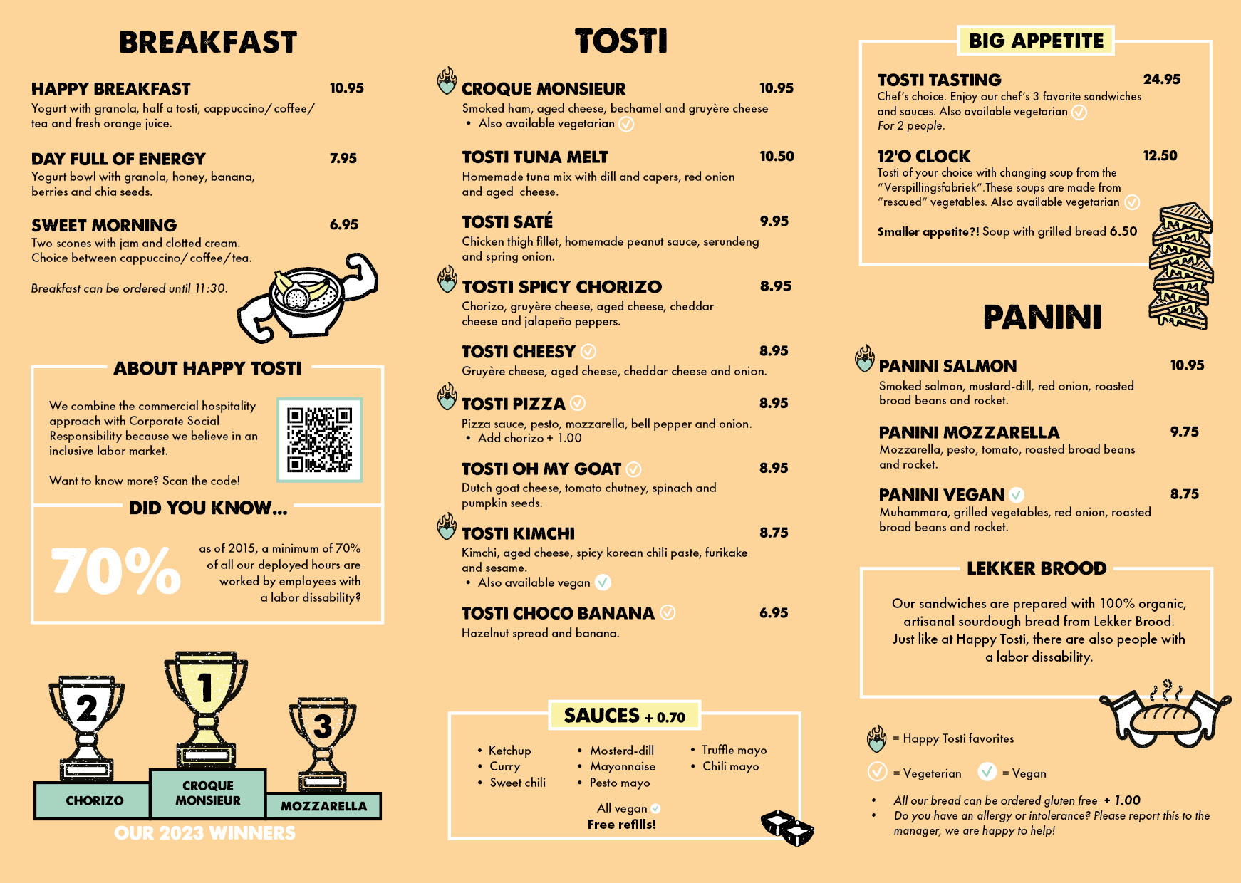 Happy Tosti | menukaart - Happy Tosti